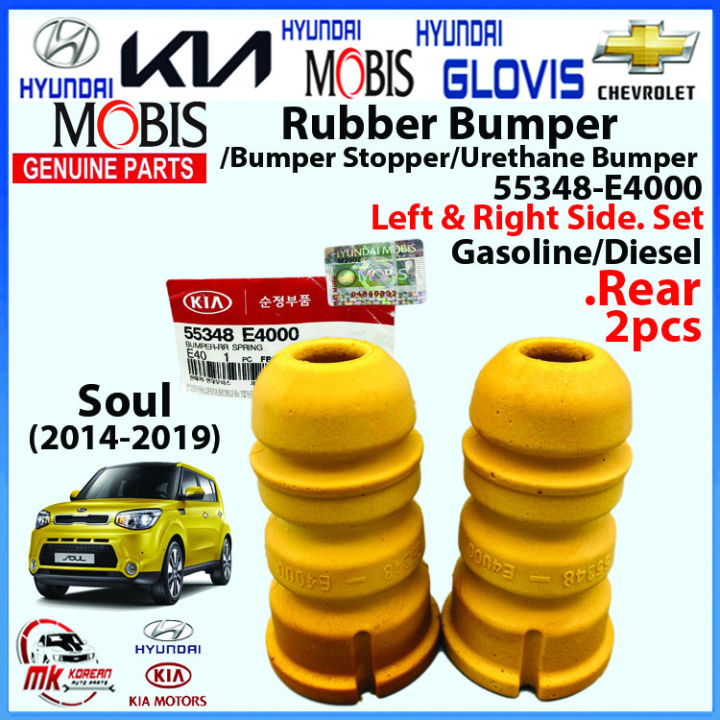 [GENUINE] Rubber Bumper/Bumper Stopper/Urethane Bumper. Left & Right Side. Set. Rear. 2 pcs. for ...