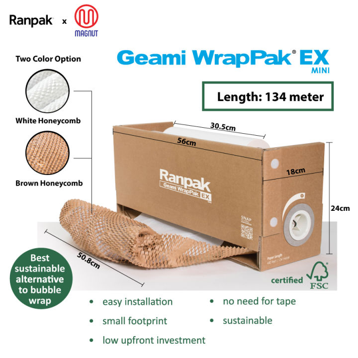 Ranpak Geami WrapPak EX Mini - Eco-Friendly Wrapping Solution | Lazada