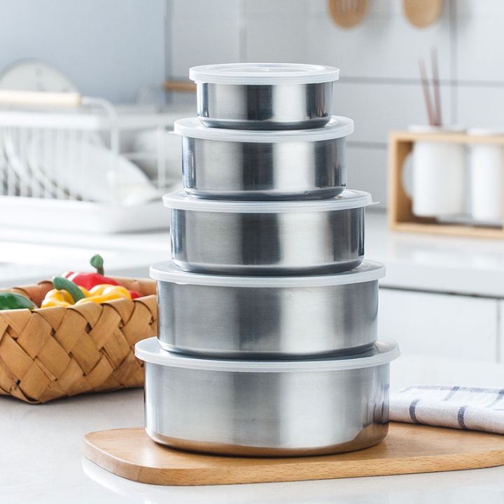 Protect Fresh Box 5 Pieces High Quality Stainless Steel Ware Set Big ...