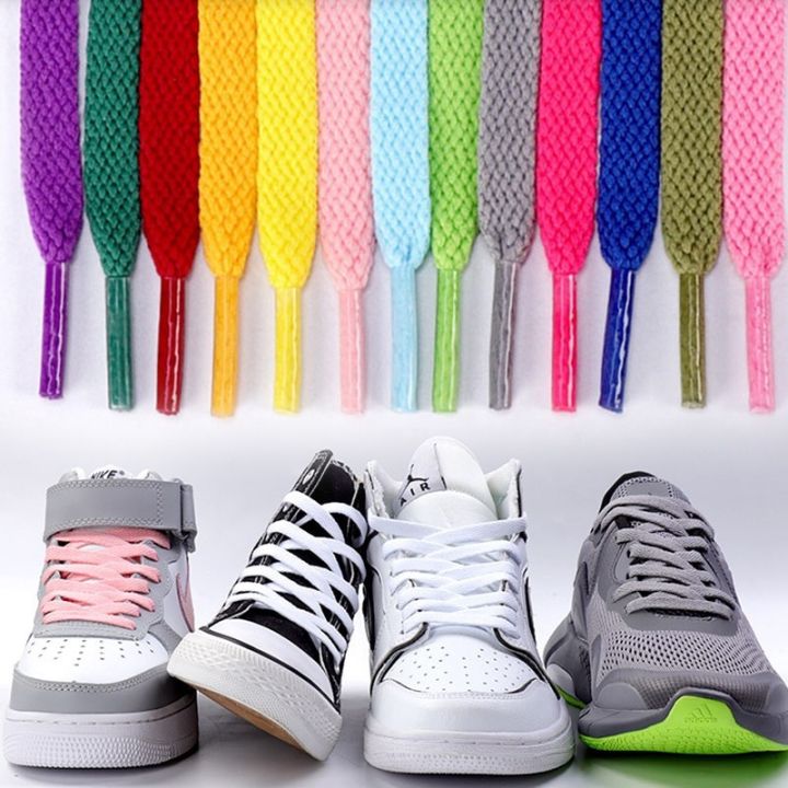 1 Pair Various Color 120cm Flat Shoelace Unisex Sneaker Running Sport ...
