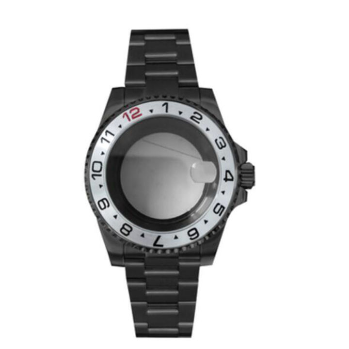PVD Electroplating Black SUB Stainless Steel Transparent Case + Strap ...