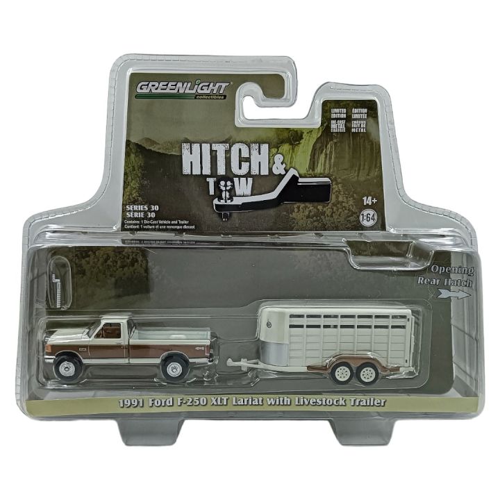 Greenlight 1991 Ford F-250 XLT Lariat with Livestock Trailer | Lazada ...