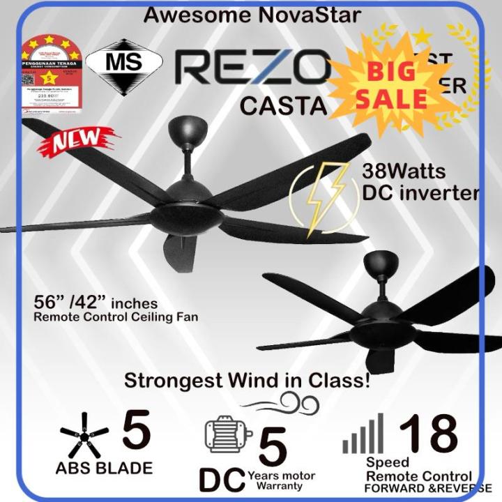 ⭐ [100% ORIGINAL] ⭐ REZO New 2024 CASTA 56 42 9 speed DC motor Remote ...