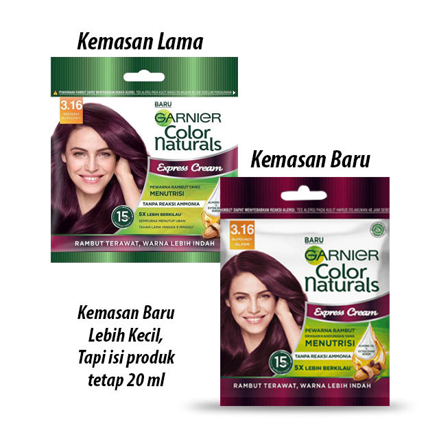 Garnier Color Naturals Express Creme 3.16 - Semir Sachet - Cat Rambut ...