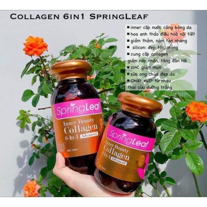 Viên Uống Collagen 6 in 1 Spring Leaf Inner Beauty của Úc- Viên uống ...