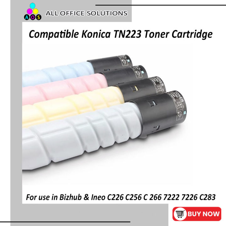 AOS Compatible Konica TN223 toner cartridge (Premium Japan powder) for ...