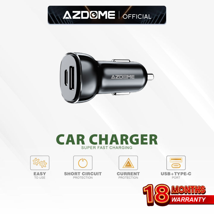 AZDOME Type-C Car Charger Super Fast Charging AC01 | Lazada