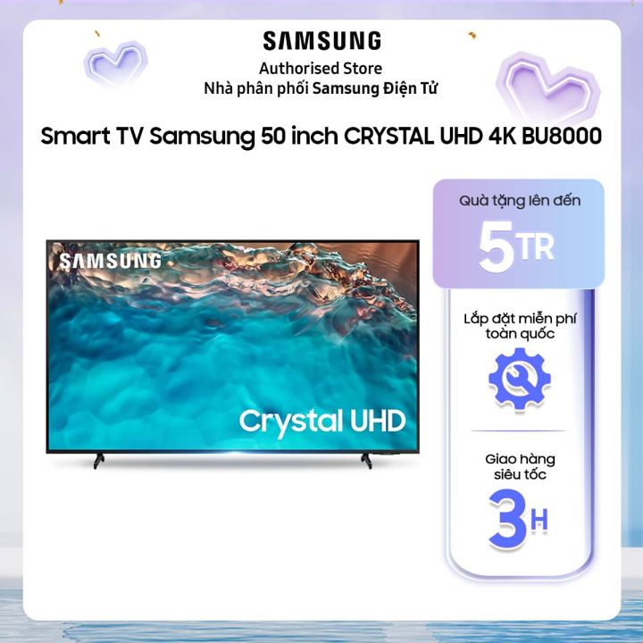 [Giao hàng và lắp đặt miễn phí toàn quốc] 50BU8000 - Smart Tivi Samsung Crystal UHD 4K 50 inch ...