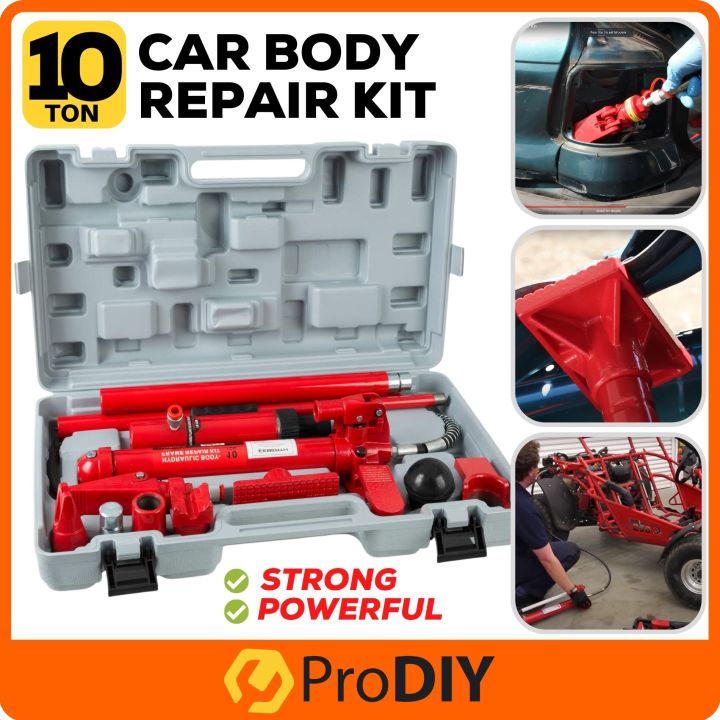 1 Set 10 Ton Car Body Repair Kit Jack Kit Power Jack Body Power Repair ...