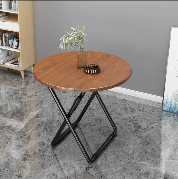 💥[Scandinavian Leisure Solid Wood Folding Round Table Round Coffee ...