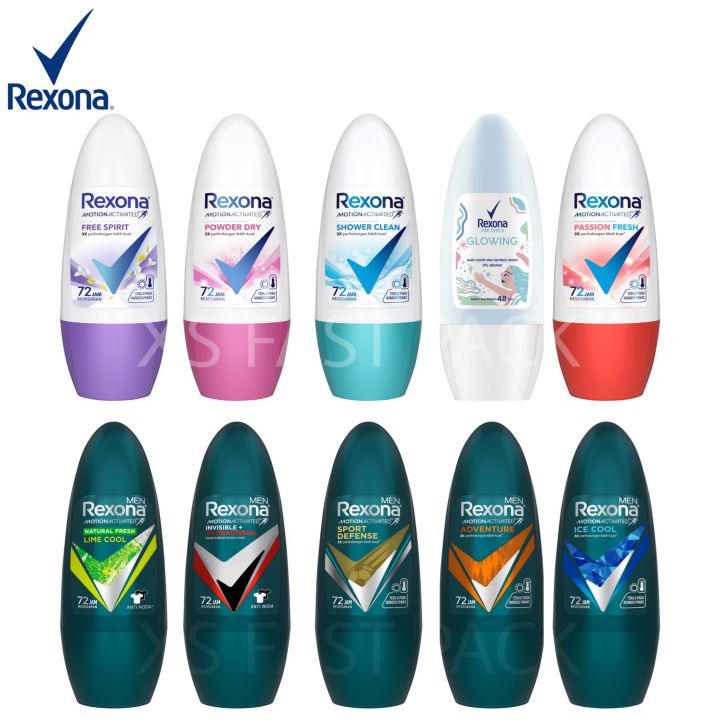[Expiry-2026] Rexona Deodorant Roll On 45ML/ Ketiak Pewangi Rexona ...