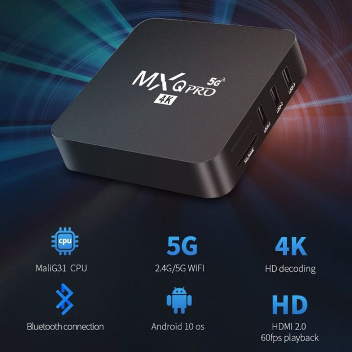 Android TV BOX MXQ-Pro 4K Smart TV Box Media Player / Smart TV BOX ...