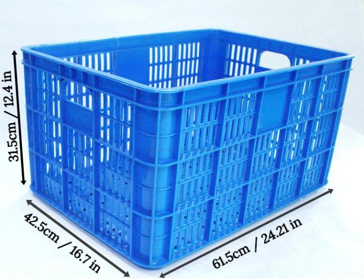 CRATE JUMBO 24in x 16in x 12in Heavy Duty Fruit Crate, Parcel Crate ...