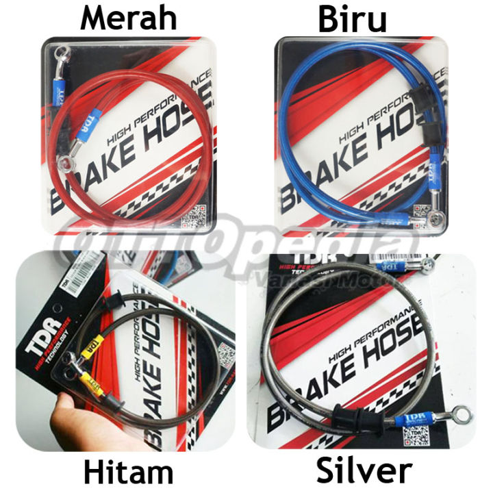 Selang Slang Tali Kabel Rem Cakram Depan Brake Line TDR Racing Carbon Karbon Ukuran 90Cm 35Inch ...
