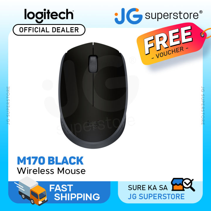Logitech M170 2.4GHz Wireless Mouse with 1000 DPI, USB Receiver, and ...