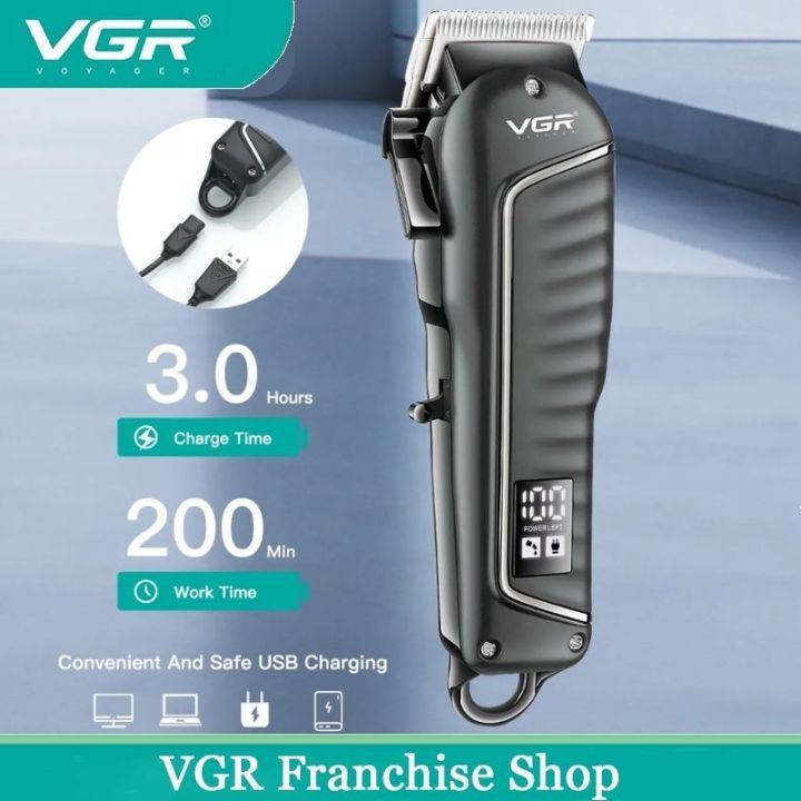 VGR Clipper Hair Clipper Professional Hair Cutting Machine Electric Hair Trimmer Haircut Machine ...