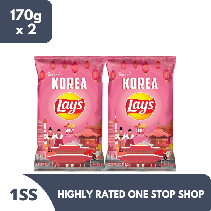 Lays Korea Spicy Flavor 170g x 2 | Lazada PH