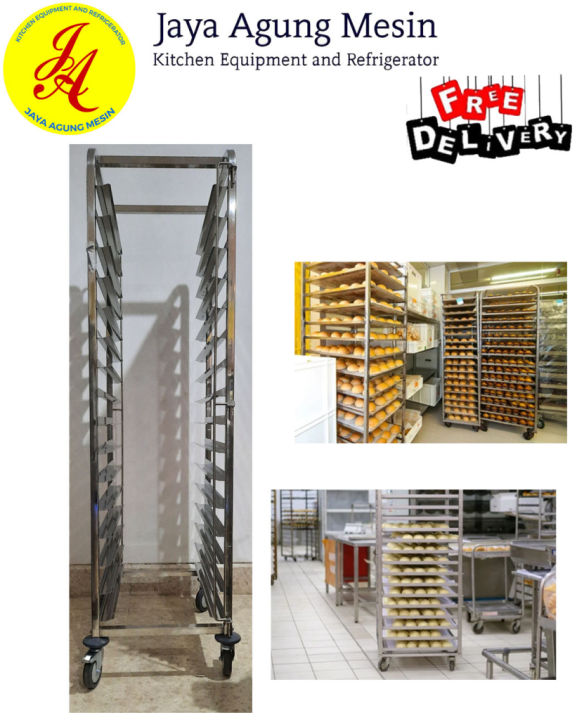 JMC-16T BAKERY TROLLEY SINMAG - Rak untuk menaruh Nampan Roti | Lazada ...
