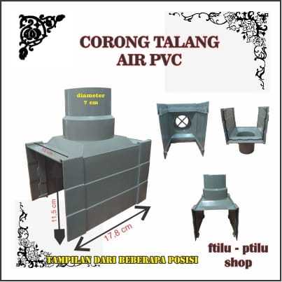 CORONG TALANG AIR PVC KOTAK UKURAN 2 1/2 INC | Lazada Indonesia