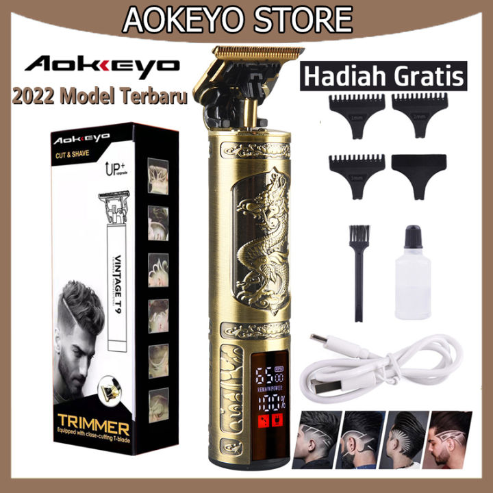 AOKEYO Alat Cukur Rambut Elektrik Charger full set Alat Pemangkas ...