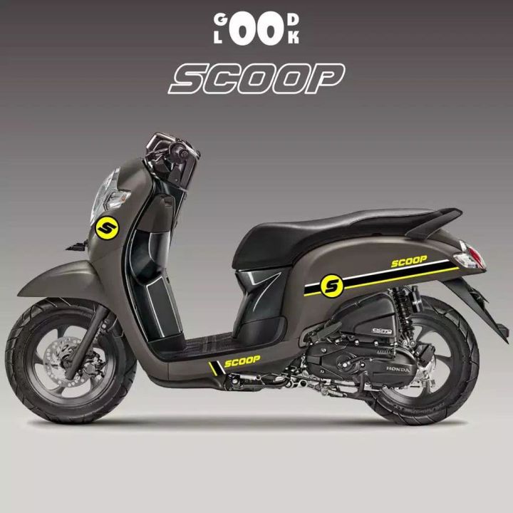 Stiker Sticker Cuting Sticker Striping SCOOPY NEW 2017-2020 Motif Garis ...