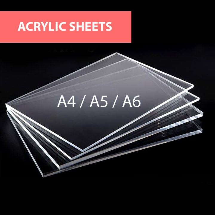 ⭐ [SG SELLER] ⭐ Grade A Clear Acrylic Perspex Sheet 2mm DIY Project ...
