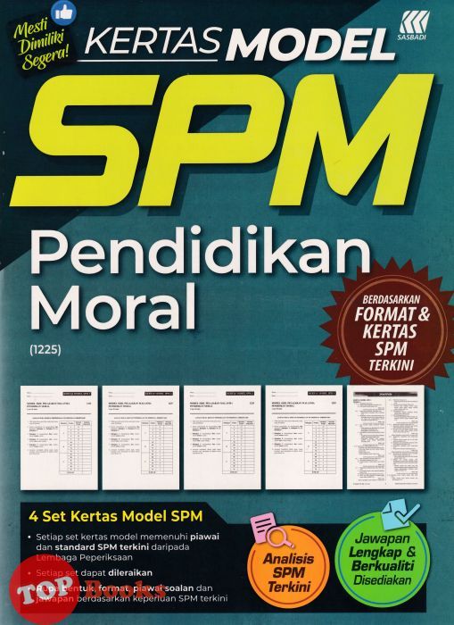 [topbooks Sasbadi] Kertas Model Spm Pendidikan Moral 2023 Lazada