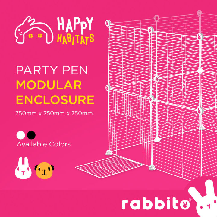 Happy Habitats PARTY PEN Modular pen cage enclosure for rabbits, guinea ...