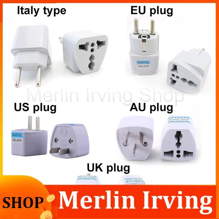 Merlin Irving Shop Universal US/UK/AU/itlay EU Plug Adapter USA To Euro ...