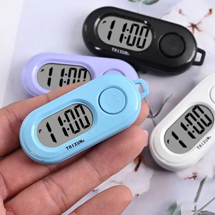 WENQI Key Display Digital Electronic Clock Keychain Oval Watch Table ...