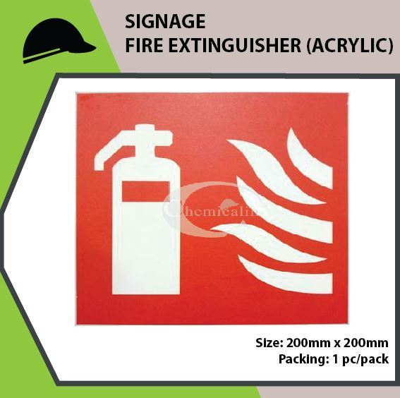 SIGNAGE FIRE EXTINGUISHER (ACRYLIC) | Lazada