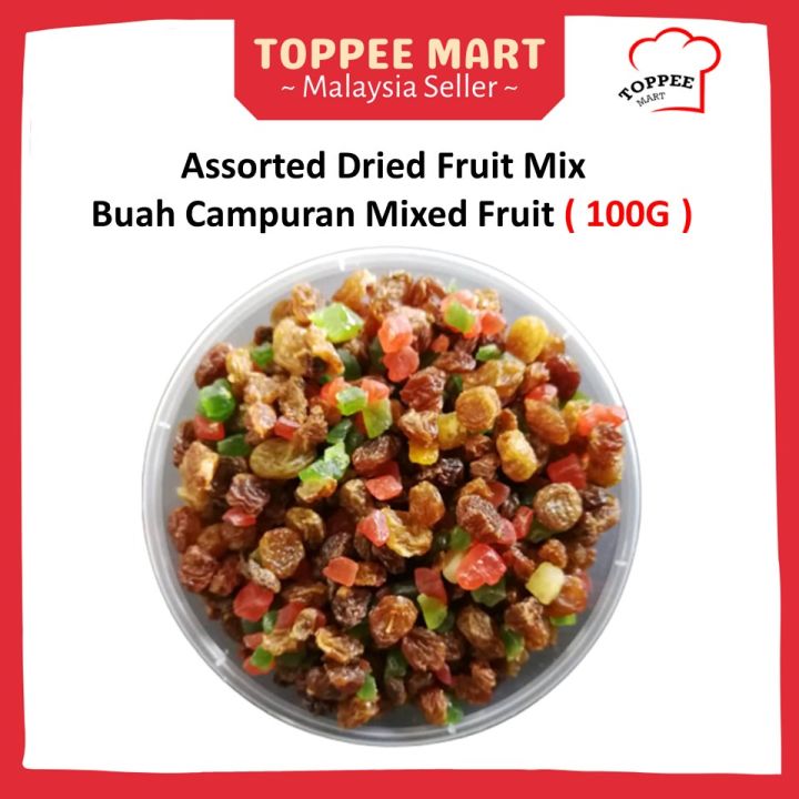 Assorted Dried Fruit Mix 100G Buah Campuran Mixed Fruit | Lazada