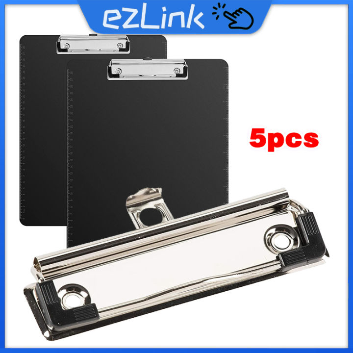 5pcs 12cm Stainless Steel Clipboard Clips Writing Board Accessories ...