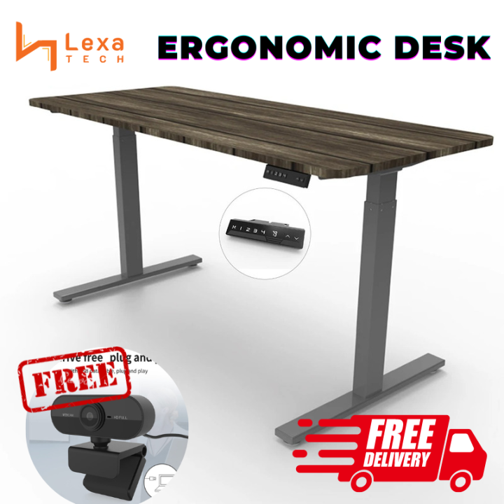 LEXA TECH Ergonomic Electric Standing Desk Height Adjustable With Table ...