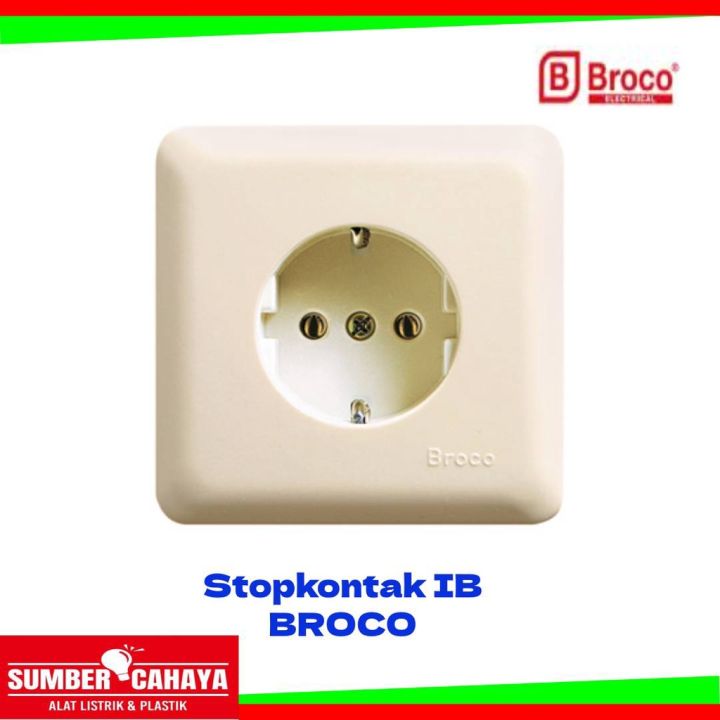 BROCO STOPKONTAK IB NEW GEE STOP KONTAK INBOW BROCO NEW GEE STOPKONTAK MERK BROCO IB | Lazada ...