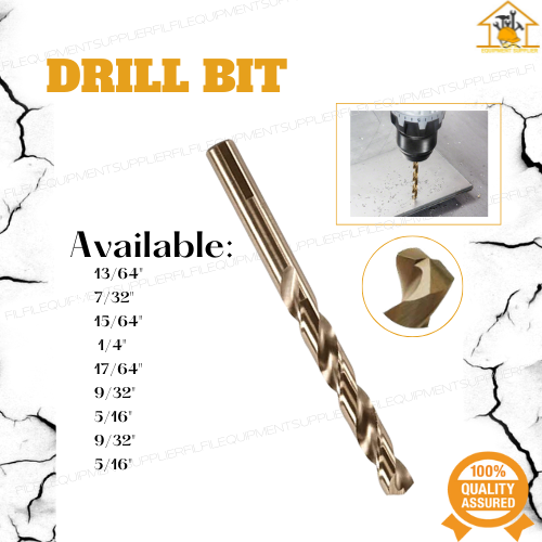 DRILL BIT 5.2mm, 5.5mm, 6mm, 6.5mm, 7mm, 7.5mm, 8mm (FOR METAL) | Lazada PH