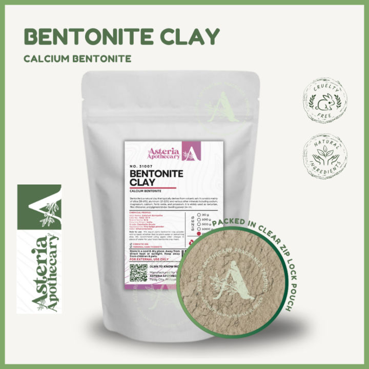 Bentonite Clay | Calcium Bentonite 100g / 250g / 500g / 1Kg - Asteria ...