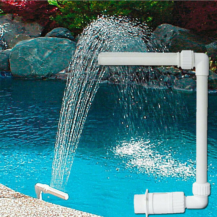 Swimming Pool Fountain Waterfall Spray Fountain Fits 1.5-inches ...