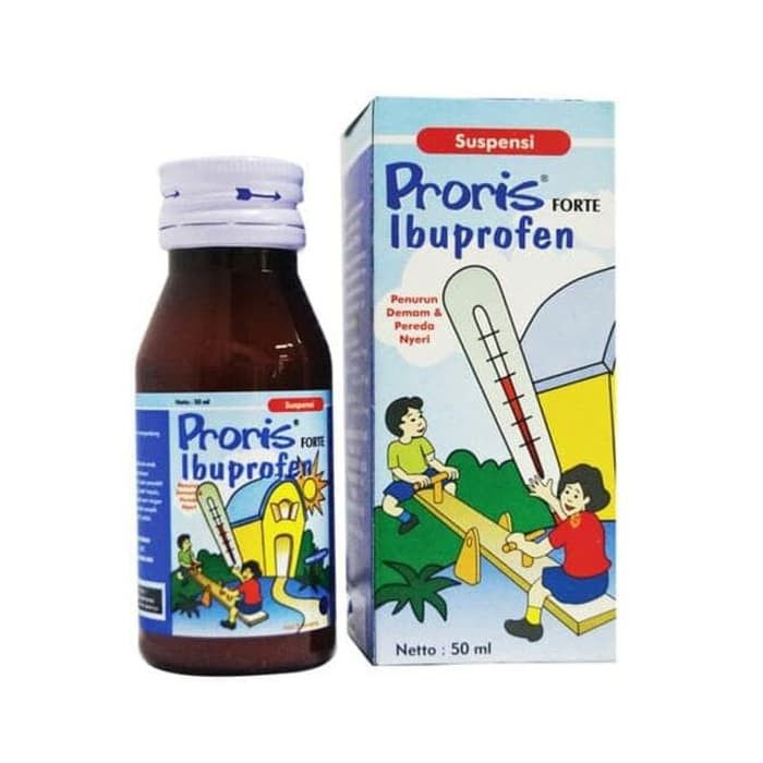 PRORIS Suspensi Forte 50ML & 60 ML Penurun Demam & Pereda Nyeri ...