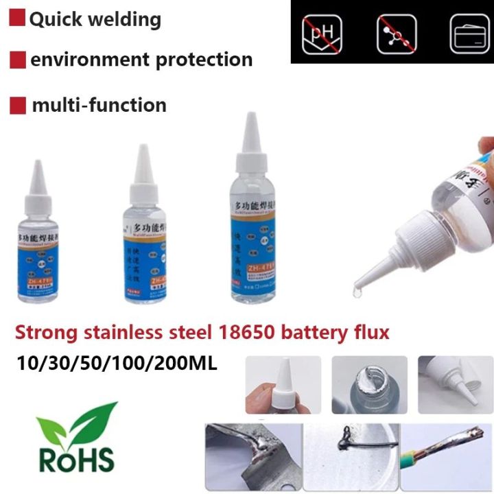 10/30/50/100/200ml Solder Flux paste Stainless Steel Liquid Flux for ...