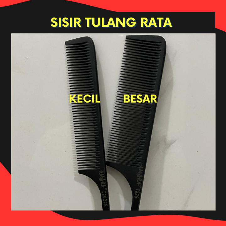 Sisir Tulang Rata Styling Rambut Sisir Gunting Salon Barber | Lazada ...