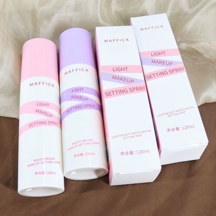 M254 Maffick สเปรย์ล็อคเครื่องสำอาง เเบบก่อนเเต่งหน้าเเละหลังเเต่งหน้า ...