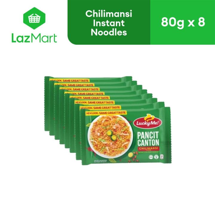 Lucky Me! Pancit Canton Chilimansi 80g - Pack of 8 | Lazada PH