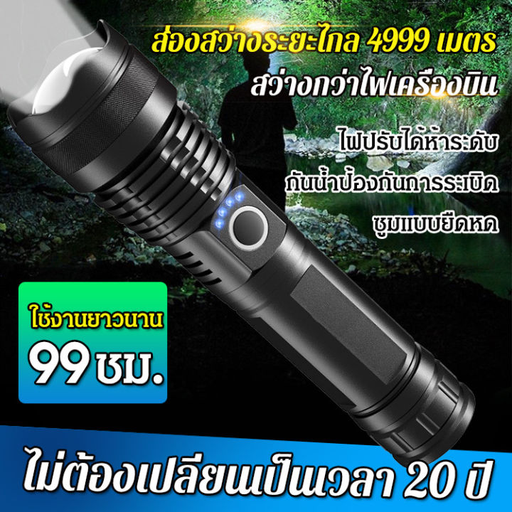 greatfunny Aluminum alloy white laser flashlight long range ...