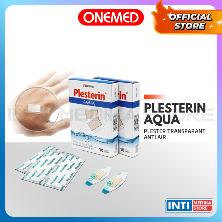 ONEMED - Plester Luka PLESTERIN AQUA Transparan Anti / Kedap Air ...