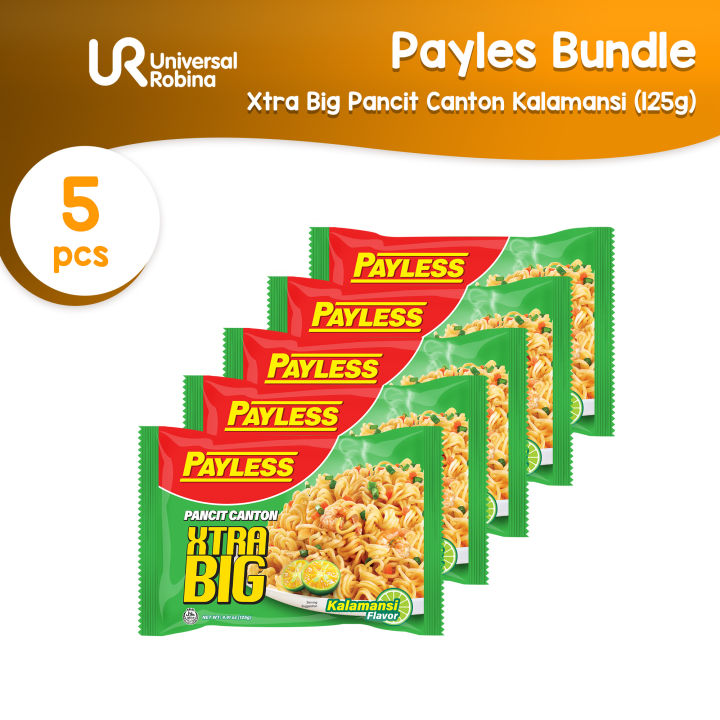 5 x Payless Xtra Big Pancit Canton Kalamansi (125g) | Lazada PH