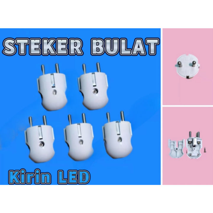 Steker arde kuningan cop listrik Standar SNI colokan listrik steker bulat pin cop arde bulat ...