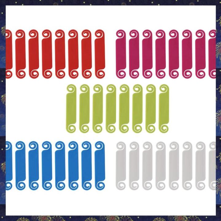(KFAT) 40Pcs Cable Labels Tags for Marking Wires Multicolored Cable ...