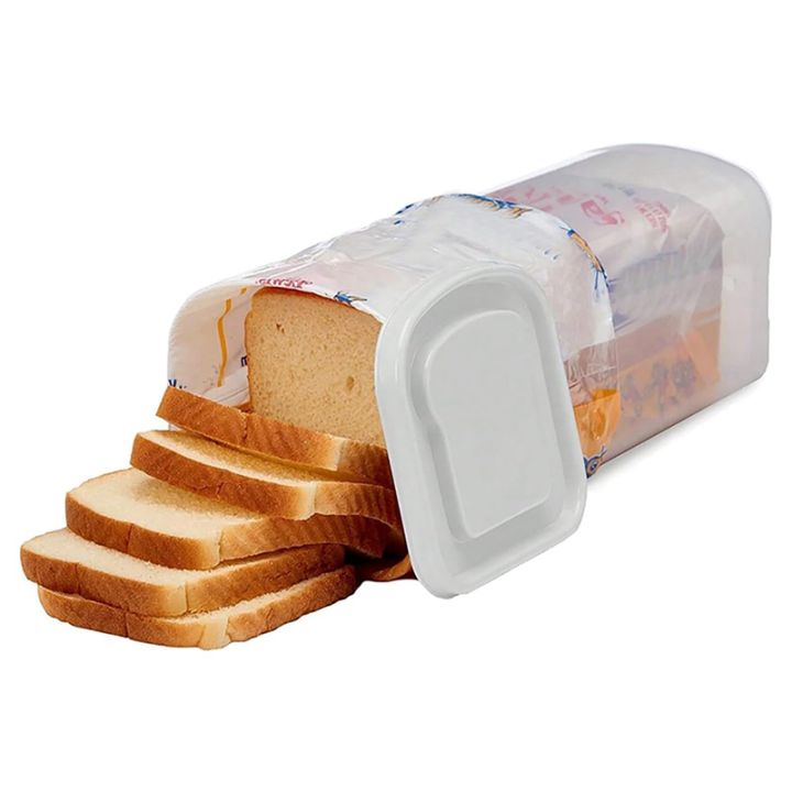 Transparent Bread Box Plastic Fresh-Keeping Toast Storage Holder with ...