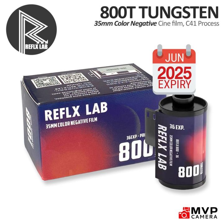 REFLX LAB 800T TUNGSTEN Color Negative Film 135 35mm C41 Processing MVP ...
